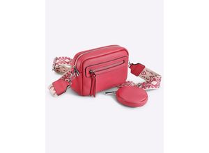 4260446539205 - Handtasche HEINE Damen Gr B H T 19cm x 14cm x 8cm pink Microfaser Textil Viskosemischung unifarben Taschen