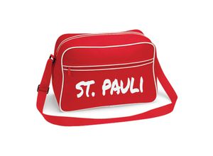 4068859524579 - multifanshop Retrotasche - St Pauli - Textmarker - Druck weiß - Tasche