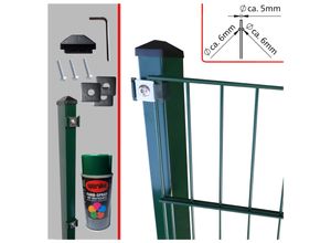 4252003919216 - Fa-Bausysteme Doppelstabzaun Moosgrün 8-6-8 mit 1830 mm 10 m 4252003919216 - Fa-Bausysteme Doppelstabzaun Moosgrün 8-6-8 mit 1830 mm 10 m