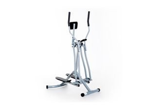 4250871245994 - Homcom - Crosstrainer Heimtrainer LCD-Display einstellbares Brustpolster Stahl Silber 96 x 60 x 152cm - Silber+Schwarz