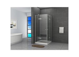 0047728583880 - Fa-Bausysteme Glasdusche Eder Gestreift 80 x 80 cm ohne Wanne