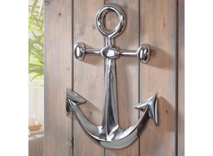 4250950260566 - Finebuy - Design Deko Maritim Anker 40 x 625 x 35 cm poliert aus Aluminium Alu Schiffsanker Bootsanker Wand-Dekoration Geschenk-Idee Maritime Deko