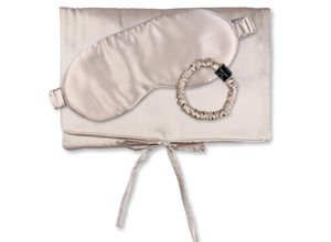 4260695633099 - Zubehörsets - Travel Set Beauty S Set Silk Bag With Eye Mask And - in - Zubehörsets für Unisex