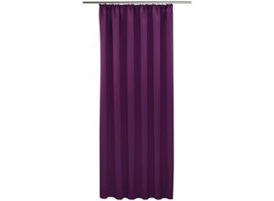 4032107206333 - Vorhang VHG Leon Gardinen Gr 130 cm Kräuselband 145 cm lila (aubergine) Kräuselband Gardine Verdunkler Energie sparend Wärmeschutz Kälte abweisend