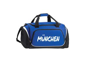 4068859067915 - multifanshop Sporttasche - München blau - Textmarker - Druck weiß - Tasche