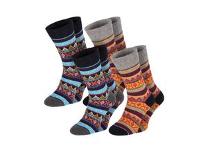 4032071096039 - Chili Lifestyle Wollsocken COLOR super warm 4 Paar Schafwolle Winter