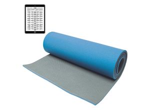 4009197613105 - Yoga Matte dicker in 200 x 60 x 13cm I Gymnastikmatte ideal als Yoga Matte Fitness Matte oder Pilatesmatte I Sportmatte Fitnessmatte rutschfest I Yoga Mat aus schadstoffgeprüftem PE - blau