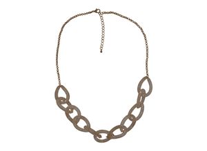 4039787014432 - Modeschmuck Kette Metall Kristall 535+7cm Glänzend