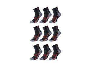 4032071121434 - Chili Lifestyle Quarter Socken CUSHION GRIP 9 Paar gepolstert Baumwolle