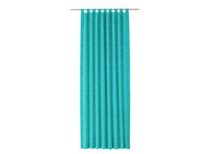 4004567112837 - Vorhang WIRTH Trondheim 234 g m² Gardinen Gr 160 cm Schlaufen 172 cm blau (türkis) Schlaufen Gardine