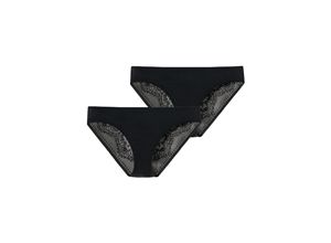 4251462362106 - Schiesser Damen Slip - Invisible Lace schwarz