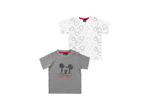 4025055458374 - Baby Lizenz T-Shirt 2er pack - Gr 76 80 grau weiß