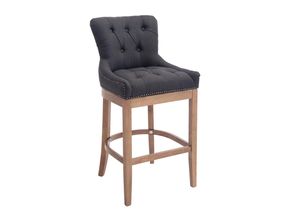 4251152640231 - Barhocker Lakewood mit hochwertiger Polsterung und Stoffbezug I Tresenstuhl mit Gestell aus Kautschukholz I Barstuhl mit Fußstütze