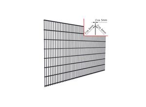 4252003960553 - Fa-Bausysteme Doppelstabmatte 6 5 6 Anthrazitgrau Höhe 1430 mm