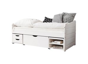 4251105930563 - Ticaa Sofabett MINI Micki 80x160 cm Var 3 - mit 3er Funktionsschubkasten - inkl Matratze