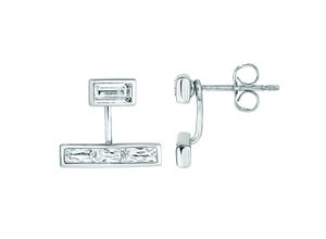 4006046264488 - Buckley London Ohrstecker rhodiniert mit Zirkonia Messing Zirkonia weiß 13cm Glänzend