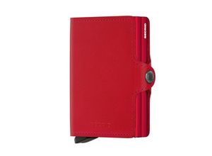 8718215286004 - Twinwallet Original Kreditkartenetui Geldbörse RFID Leder 65 cm red red