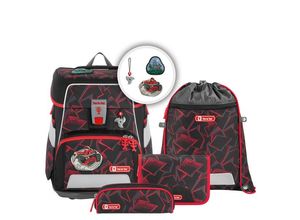 4047443460660 - Step by Step® Schulranzen-Set Ninja Yuma 5-teilig Volumen 20 l für Kinder grau