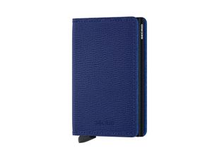 8718215287315 - Slimwallet Crisple Kreditkartenetui Geldbörse RFID Leder 65 cm blue