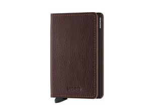 8718215288138 - Slimwallet Vegetable Kreditkartenetui RFID Leder 7 cm espresso-brown