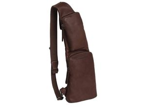 8719241043098 - Wax Pull Up Logan Umhängetasche Leder 17 cm brown