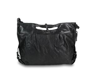 4250394903289 - Grandmas Luxury Club Mrs Muffin Umhängetasche Leder 35 cm black smoke