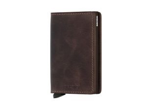 8718215283072 - Slimwallet Vintage Kreditkartenetui Geldbörse RFID Leder 65 cm chocolate