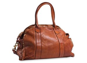 8054302965699 - Kura Bowling Bag with studs-cognac Damen