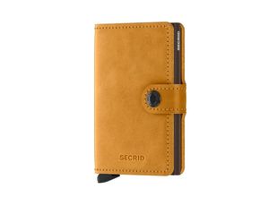 8718215287377 - Miniwallet Vintage Kreditkartenetui Geldbörse RFID Leder 65 cm ochre