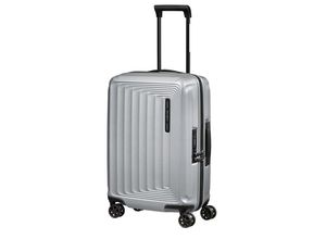 5400520095626 - 4-Doppelrollen-Trolley Kreuzspanngurte Reißverschlussfach TSA-Schloss uni 38l 55cm grau