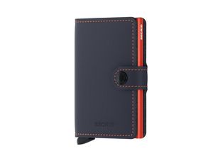 8718215289005 - Miniwallet Matte Kreditkartenetui RFID Leder 65 cm nightblue orange