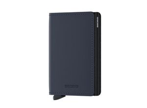 8718215287308 - Slimwallet Matte Kreditkartenetui Geldbörse RFID Leder 65 cm nightblue