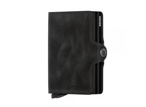 8718215282983 - Twinwallet Vintage Kreditkartenetui Geldbörse RFID Leder 65 cm black