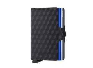 8718215288688 - Twinwallet Optical Kreditkartenetui RFID Leder 7 cm titanium-blue