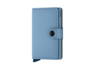 8718215289326 - Miniwallet Kreditkartenetui RFID Leder 6 cm yard sky blue