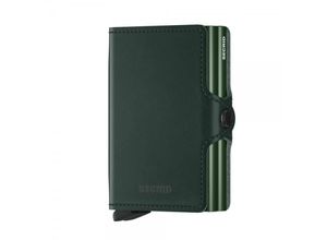 8718215287445 - Twinwallet Original Kreditkartenetui Geldbörse RFID Leder 65 cm green