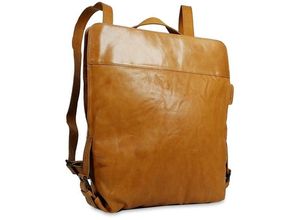 4250394946231 - Grandmas Luxury Club MrsCherry Pie Rucksack Leder 34 cm Laptopfach caramel