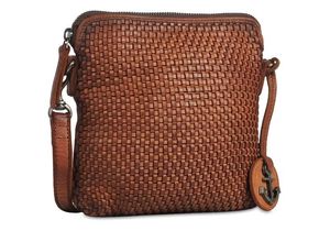 4046478044319 - Soft Weaving Thelma Umhängetasche Leder 20 cm charming cognac