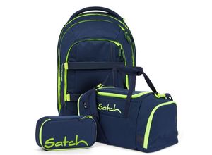 4251349612539 - satch Set aus pack + Schlamperbox + Sporttasche-Toxic Yellow