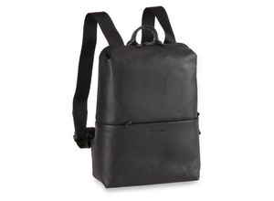 8032803756404 - Mellow Leather Squared Backpack FZT38-black