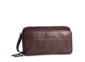 4046478063495 - Anchor Love Serena Clutch Geldbörse Leder 20 cm chocolate brown