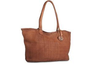 4046478043404 - Soft Weaving Grace Shopper Tasche Leder 40 cm charming cognac