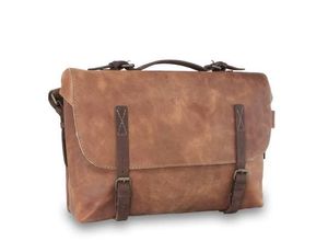 4250394907416 - Good Old Friends Fella Aktentasche Leder 37 cm Laptopfach hazelnut