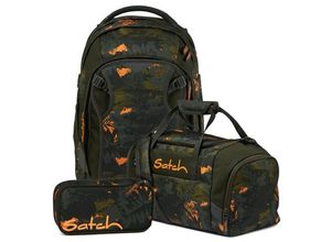 4251349615110 - satch Set aus match + Schlamperbox + Sporttasche-Jurassic Jungle