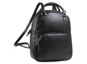 4056278168337 - Luis City Rucksack Leder 33 cm schwarz