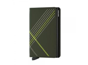 8718215287988 - Slimwallet Stitched Kreditkartenetui RFID Leder 7 cm lime