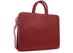 4048542207262 - Hirsch Kate Handtasche Leder 38 cm granat