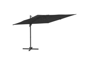 8720845690335 - Bonnevie - AmpelschirmSonnenschirm mit Aluminium-Mast Schwarz 300x300 cm vidaXL