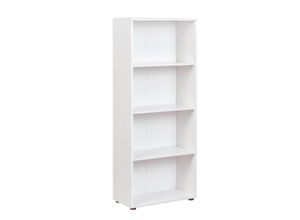 4010340135030 - Regal ARCO 3 (BHT 60x145x30 cm) BHT 60x145x30 cm weiß Standregal Bücherregal Bücherregal Schuhregal