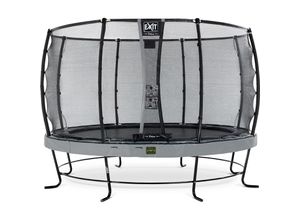 8719743251472 - Exit Toys - exit Elegant Premium Trampolin ø366cm mit Deluxe Sicherheitsnetz - grau - Grau